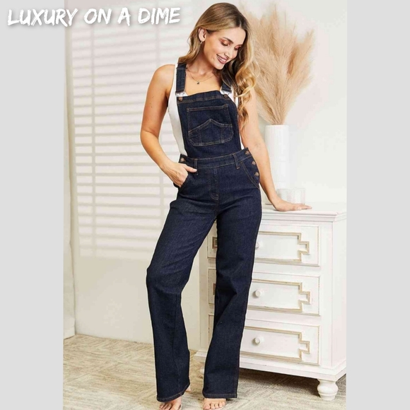 Judy Blue | Jeans | Judy Blue High Waist Taylor Classic Blue Denim Bib ...